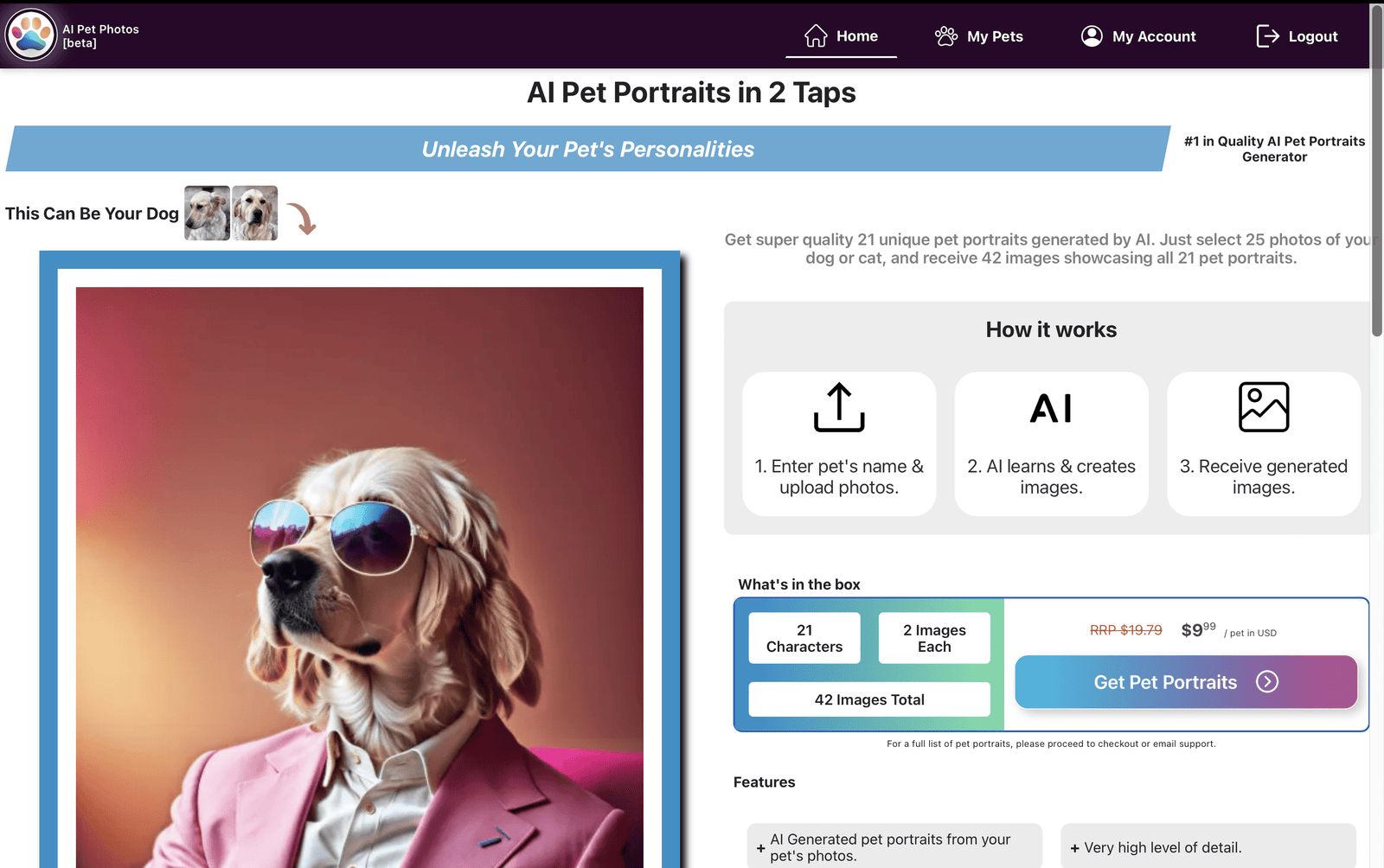 AI Pet Photos Reviews 2026: Details, Pricing, & Features