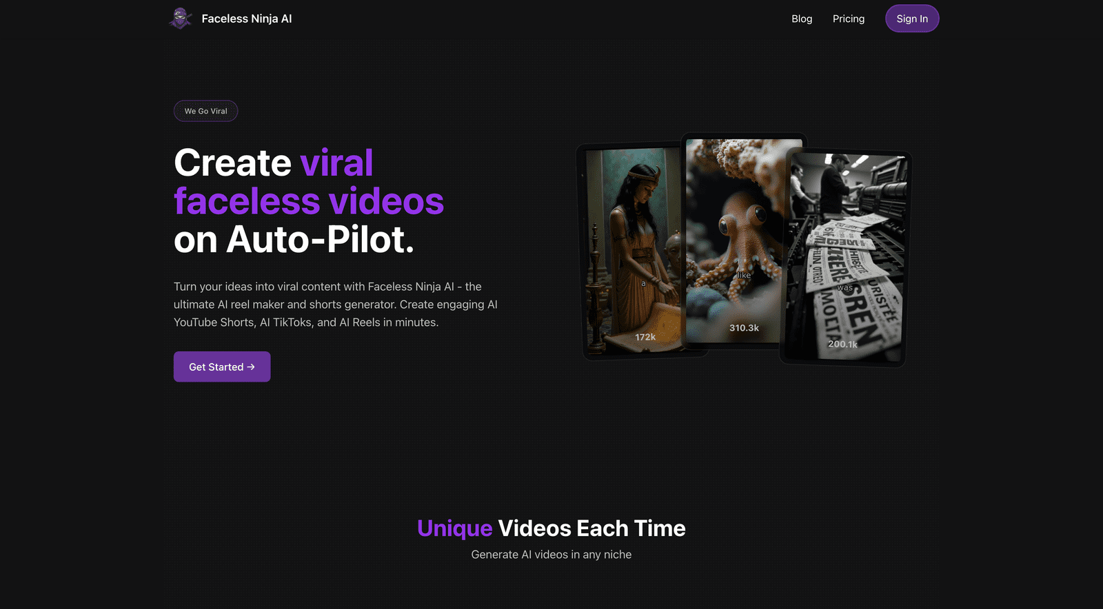 Faceless Ninja AI Reviews 2025: Details, Pricing, & Features