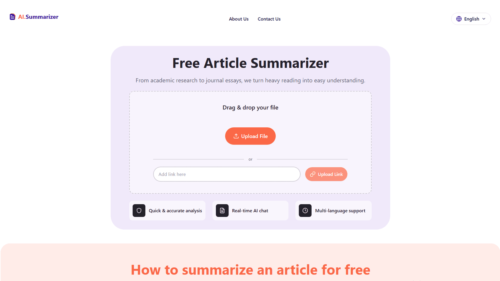 Free Article Summarizer – Get the Insights with Powerful AI Reviews 2025: Details, Pricing ...